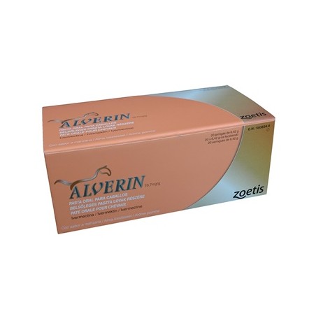 ALVERIN 18,7 MG PASTA ORAL EQUINO 20 JERINGAS